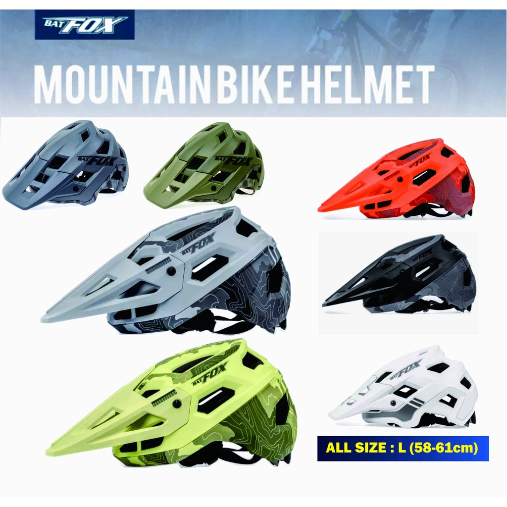 Jual BATF0X Helm Helem Sepeda Gunung MTB Enduro Mountain Bike not Fox ...