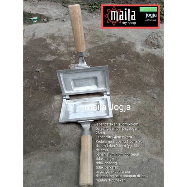 Jual Cetakan sandwich 1 roti pres kue isi panggangan bakar camping ...