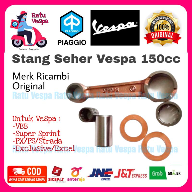 Jual Stang Seher Vespa 150cc logo Piaggio Vespa Super Sprint PX PS ...