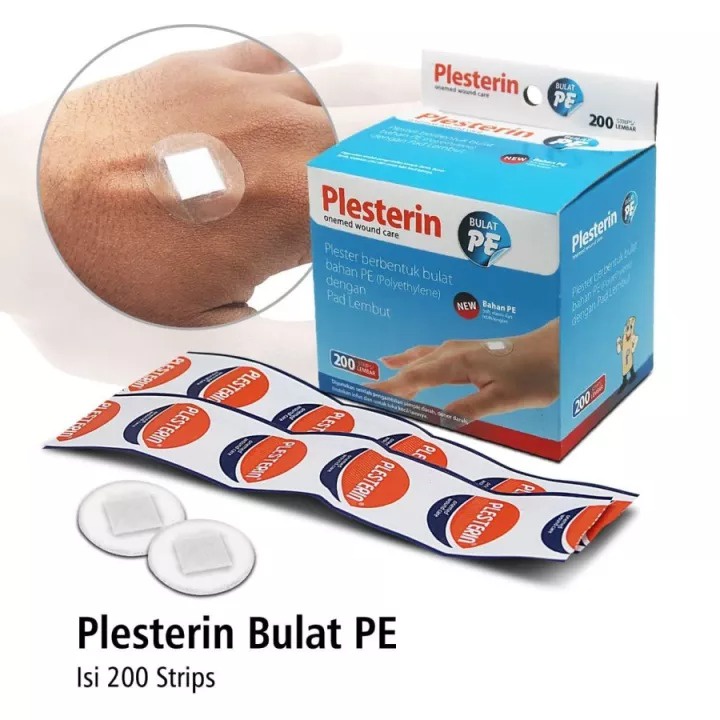 Jual Plaster Plasterin one med bulat PE 200 Lembar/ Onemed Plaster ...