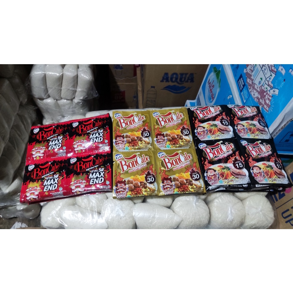 Jual KOBE BON CABE CABAI BUBUK SACHET 4,5g (1 RENCENG 12 pcs) | Shopee ...