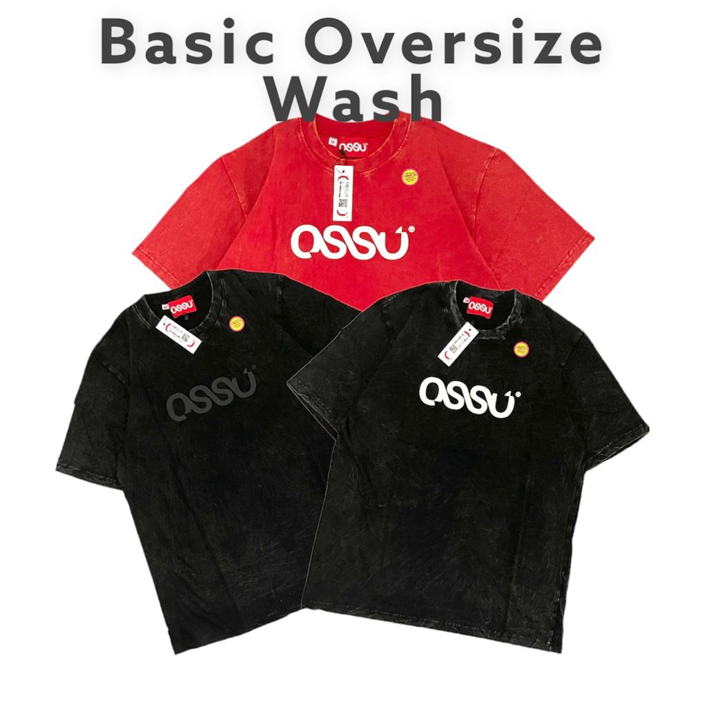 Jual Ossu T-Shirt Oversize Acid Wash Ossu Logo Basic Cotton Combed ...