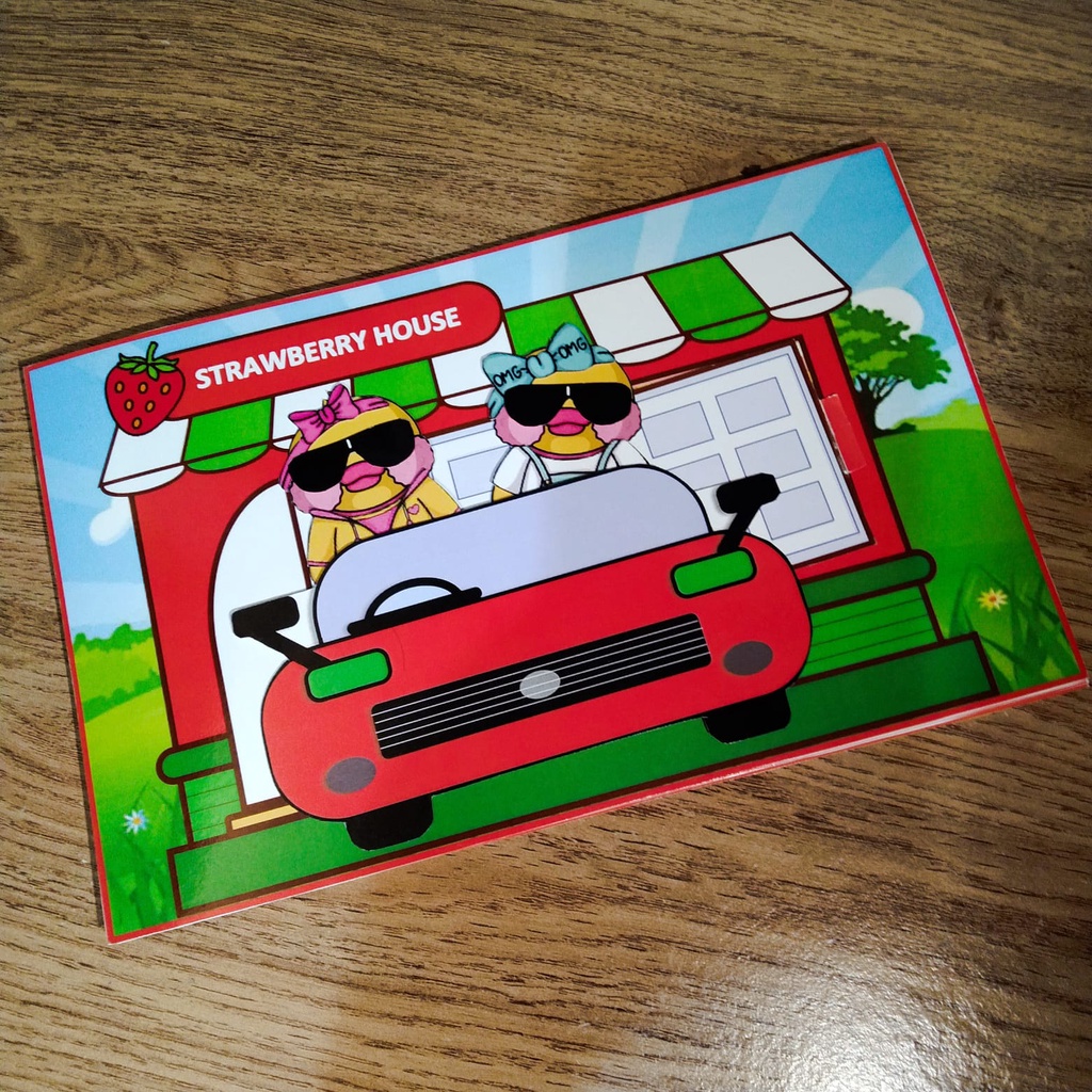 Jual Mainan Edukasi Strawberry House Bebek Viral Paper Duck Belum ...