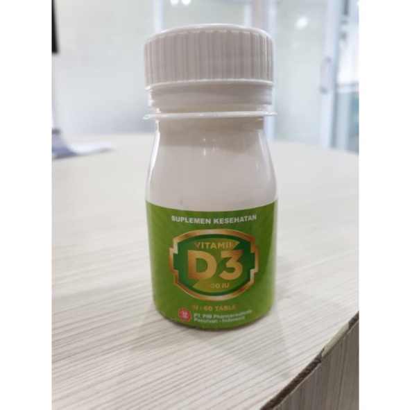 Jual VIT D3 1000 IU @60 TAB BOTOL (PIM) | Shopee Indonesia