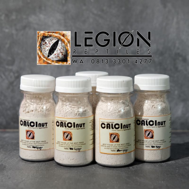 Jual CALCINUT REPACK / KALSIUM DAN MULTIVITAMIN UNTUK GECKO, REPTILE ...