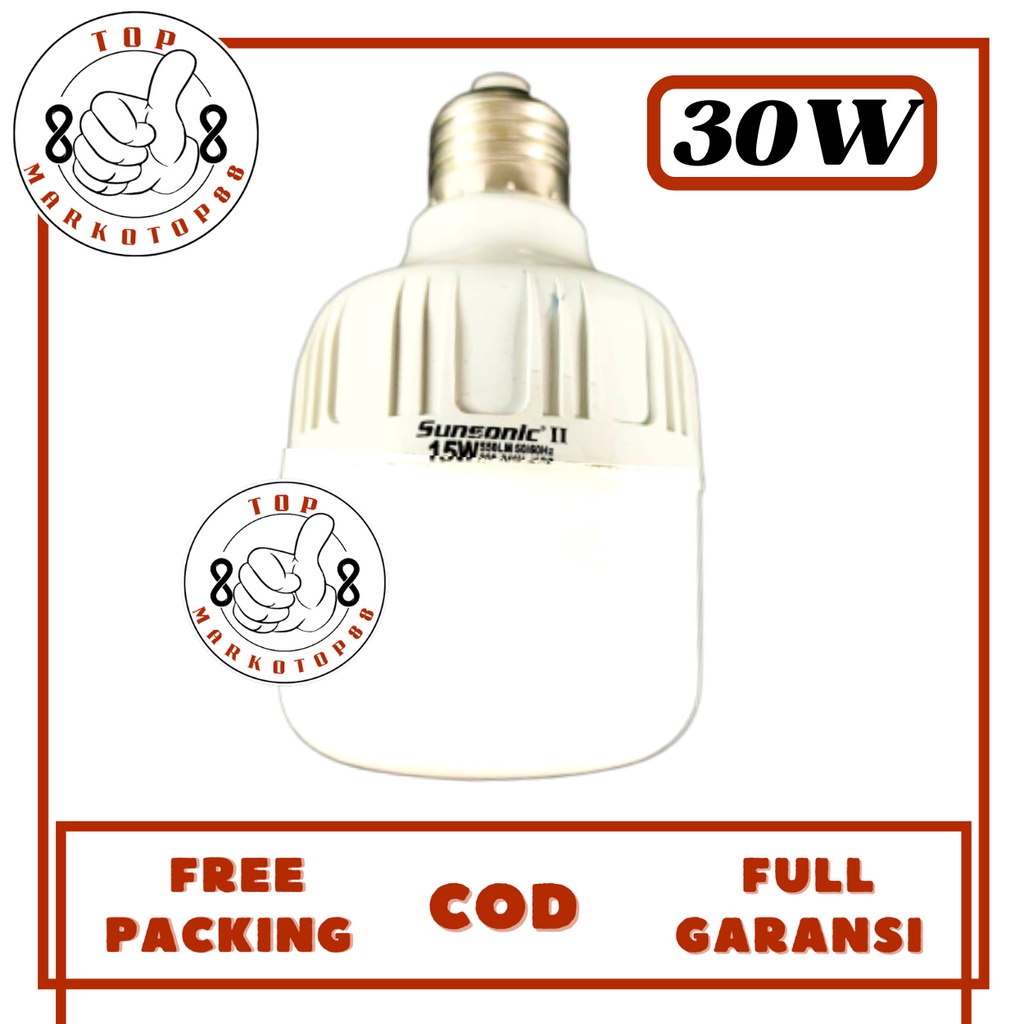 Jual LAMPU SUNSONIC LED LIGHT 30WATT LAMPU BULB BOHLAM BOLAM LED LAMP ...