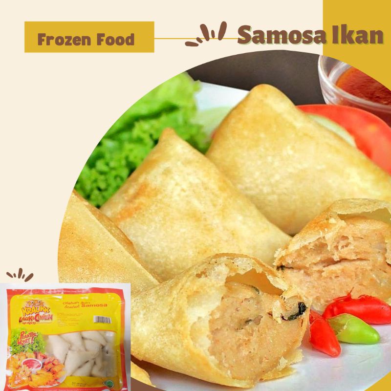 Jual Samosa Ikan | Frozen Food Kraukk 250gr | Camilan Ikan Sehat ...