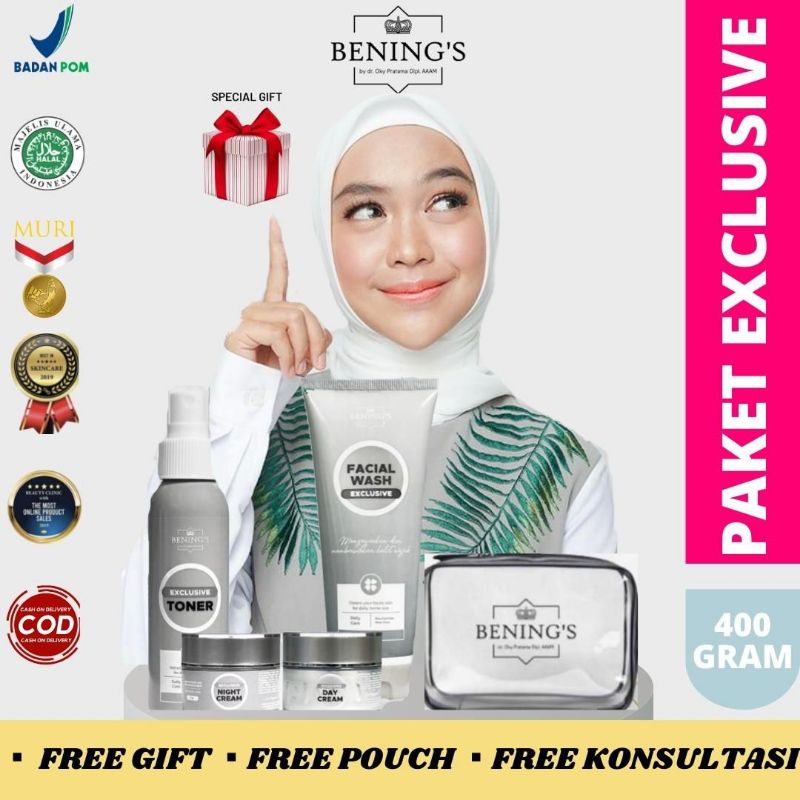 Jual BENING'S SKINCARE DR OKY PRATAMA PAKET EXLUSIVE/BENING'S CLINIC/BENINGS SKINCARE PAKET ...