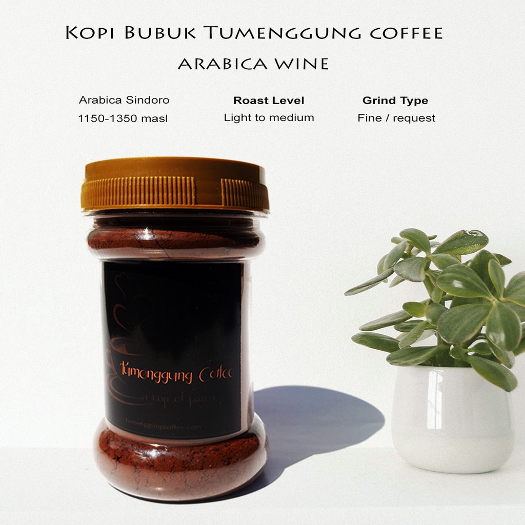 Jual Kopi Bubuk Arabika Wine Sindoro ( Arabica ground coffee ...