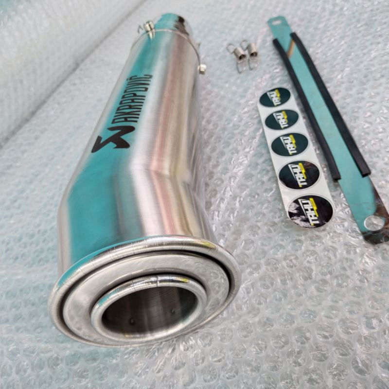 Jual KNALPOT RACING AKRAPOVIC MEGAPHONE SILENCER ONLY INLET 50 MM ...