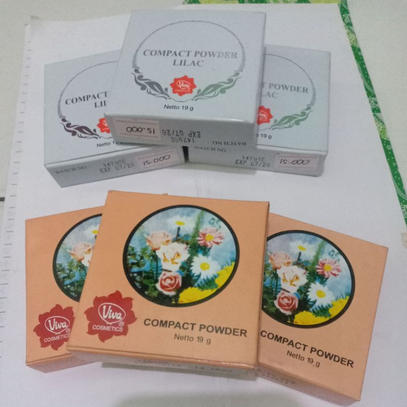 Jual Viva Compact Powder/Viva Compact Powder Lilac | Shopee Indonesia