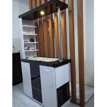 Jual Meja Bar Minimalis Modern Luxury Lapis HPL Anti Panas dan Anti Air ...