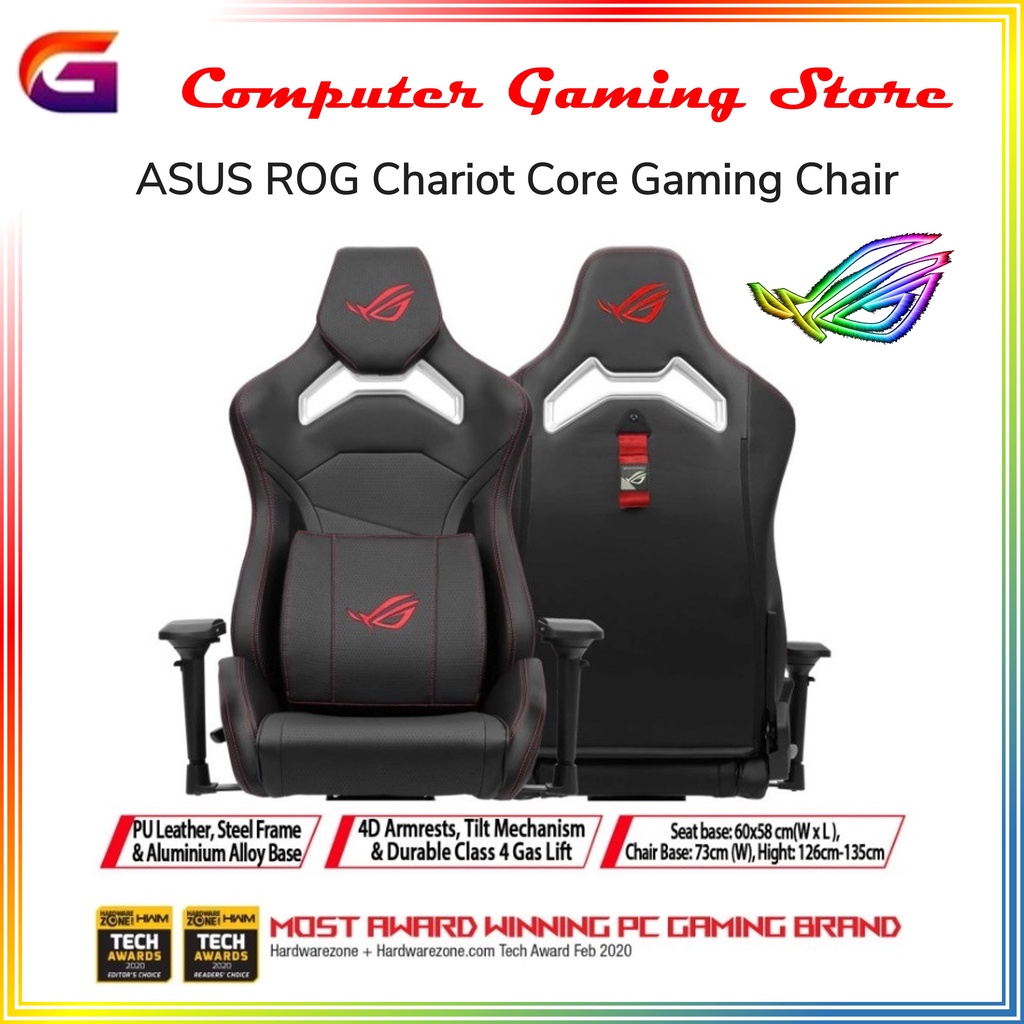 Jual ASUS ROG Chariot Core Gaming Chair - Kursi Gaming | Shopee Indonesia