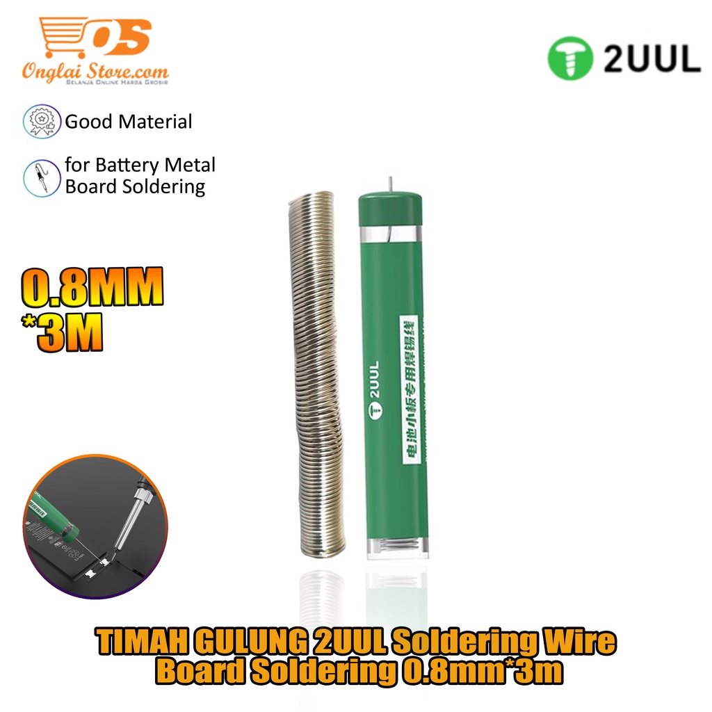 Jual 2UUL Timah Gulung Timah Solder Battery Timah Kawat Soldering Wire ...