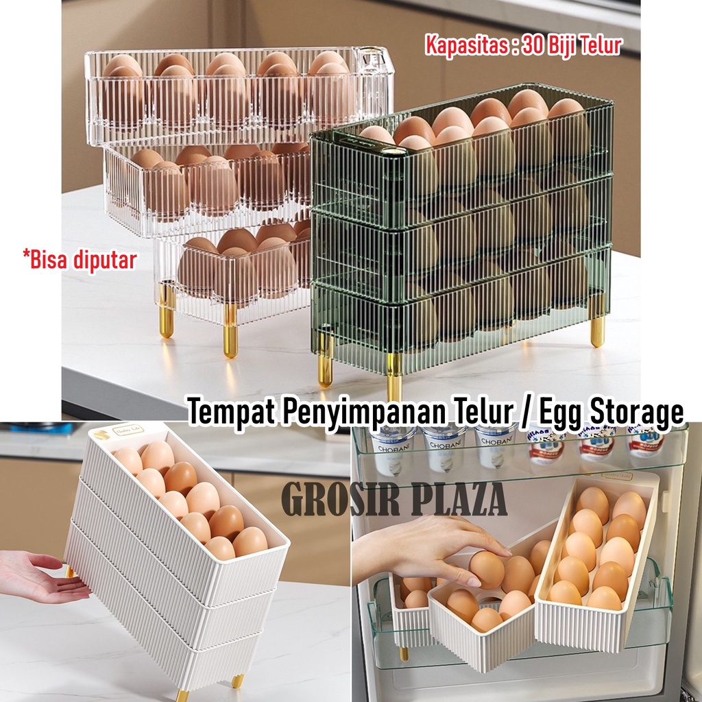 Jual Tempat Penyimpanan Telur / Kotak Telur / Rak Telur / Egg Storage ...