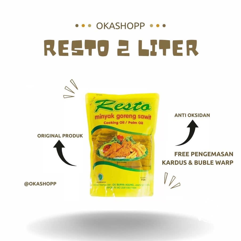 Jual Minyak Goreng Resto 2 Liter Refill Kemasan Pouch | Shopee Indonesia