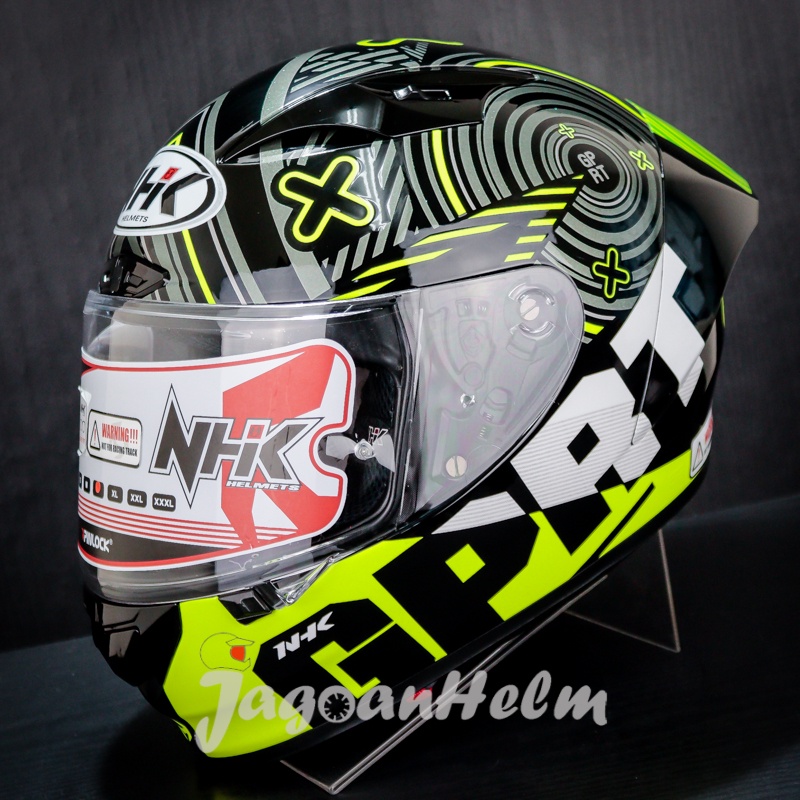 Jual NHK HELM GPR TECH STREET TARGET | BLACK YELLOW GLOSSY | GP R TECH ...