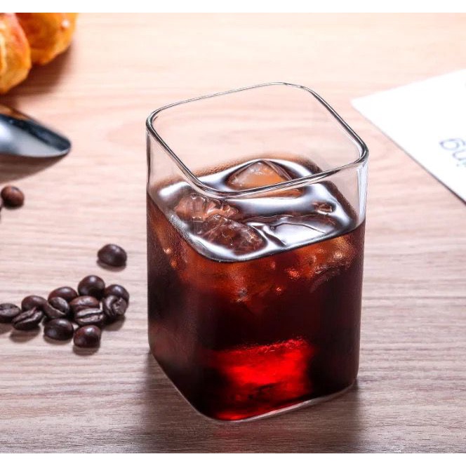 Jual Gelas Kaca Kotak 250/Gelas Jus/Gelas Dessert 250 | Shopee Indonesia