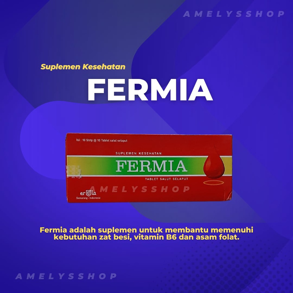 Jual FERMIA SUPLEMEN KESEHATAN - MEMBANTU MEMENUHI KEBUTUHAN ZAT BESI ...