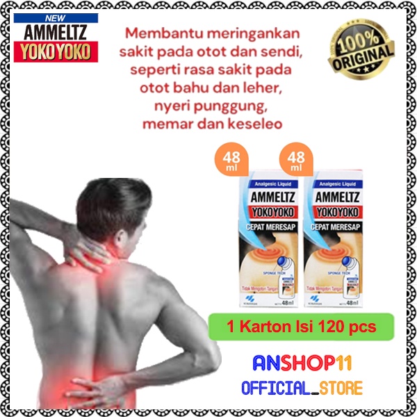 Jual Ammeltz Yokoyoko 48 ml Paket Murah 1 karton isi 120 pcs pereda ...
