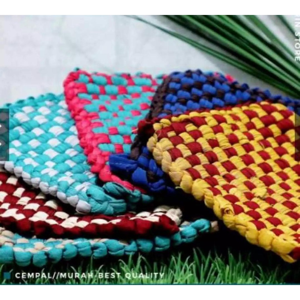 Jual cempal anyam lap tangan anti panas tebal murah jumbo (1 Pcs ...