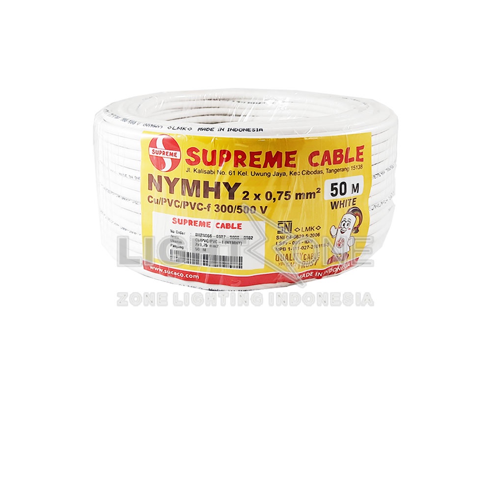 Jual Kabel Supreme Serabut NYMHY / NYYHY 2x0.75 2 x 0.75 50M ( ROLL ) | Shopee Indonesia