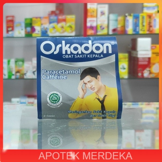 Jual oskadon biru / oskadon obat sakit kepala strip | Shopee Indonesia