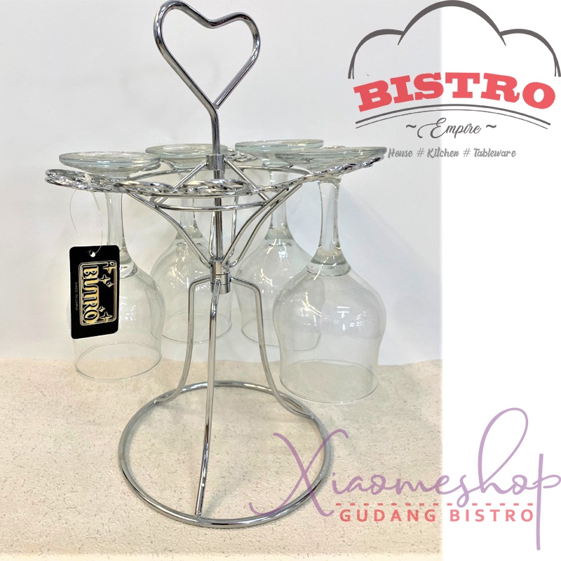 Jual Rak gelas Kaki BISTRO 12342 rak Cangkir mug rack stainless tempat ...