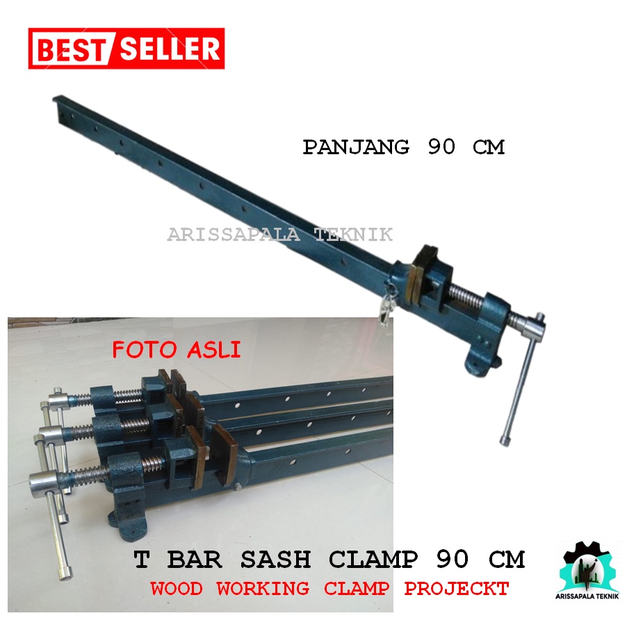Jual T Bar Clamp 90cm Catok TBar Alat Pres Klem Papan Kayu Panjang ...