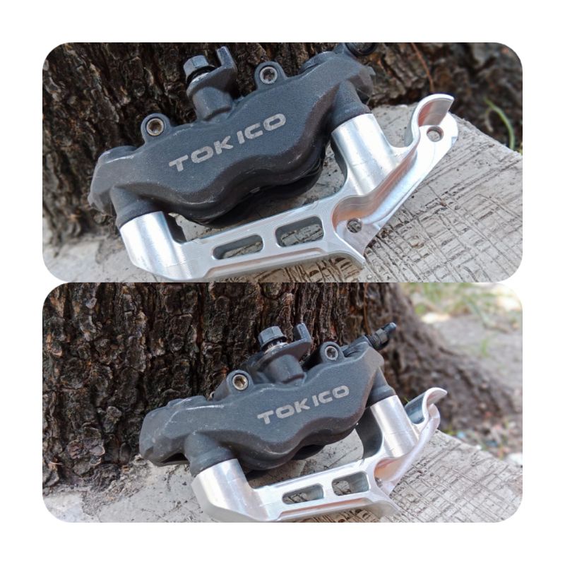 Jual Kaliper Tokico 4 Piston radial 108 limbah moge kanan set breaket PNP ninja rr r ss kaliper ...