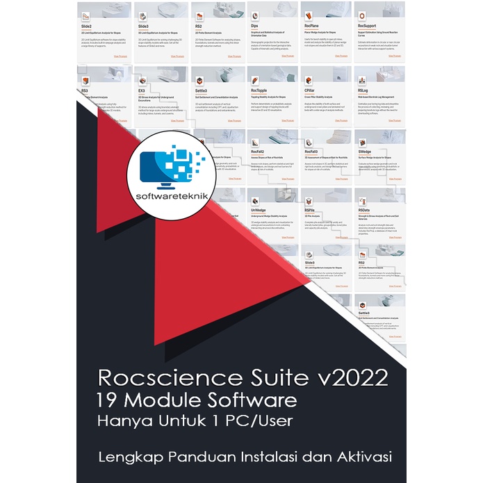 Jual Rocscience Suite Update 2022 19 Module Software Hanya Untuk 1 PC ...