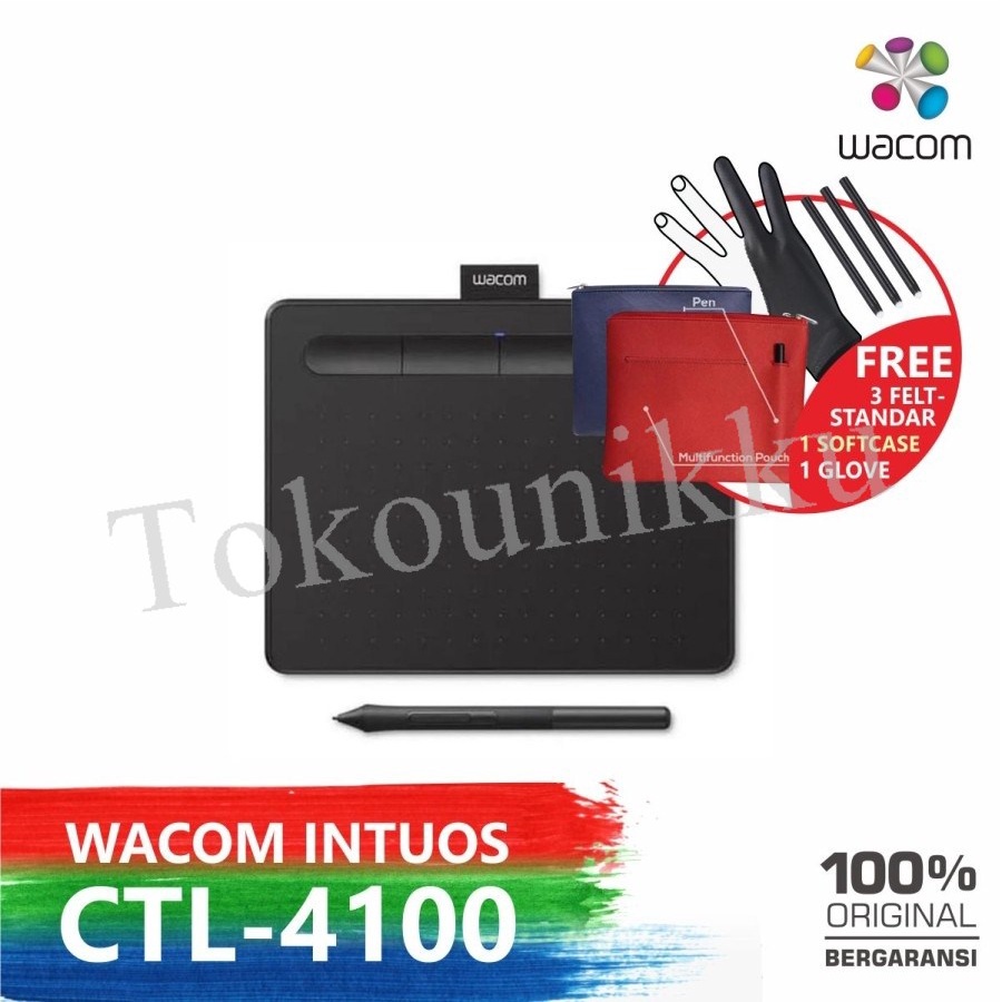 Jual WACOM Intuos CTL4100 / CTL 4100 Drawing Tablet 4096 Pressure ...