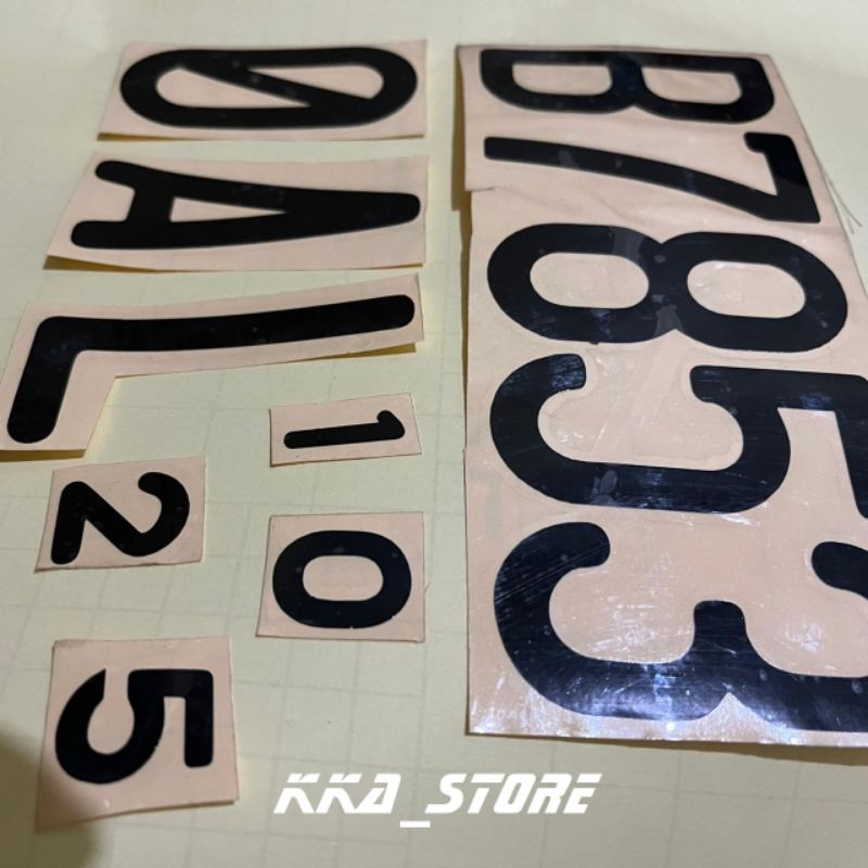 Jual Stiker sticker Angka Plat Nomor Mobil Scotlight Skotlet Nyala ...