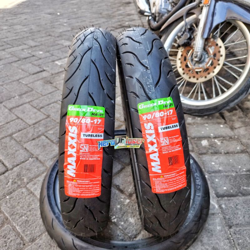 Jual Ban Maxxis Green Devil 90/80-17 Doble compound | Shopee Indonesia