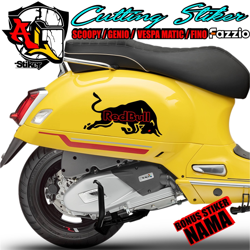 Jual STIKER REDBULL/SC.105/STIKER CATING MOTOR/STRIPING MOTOR/STIKER ...