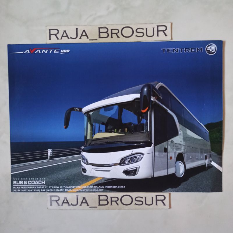 Jual Poster brosur katalog flyer Tentrem Avante HDD Bus 2018 | Shopee ...
