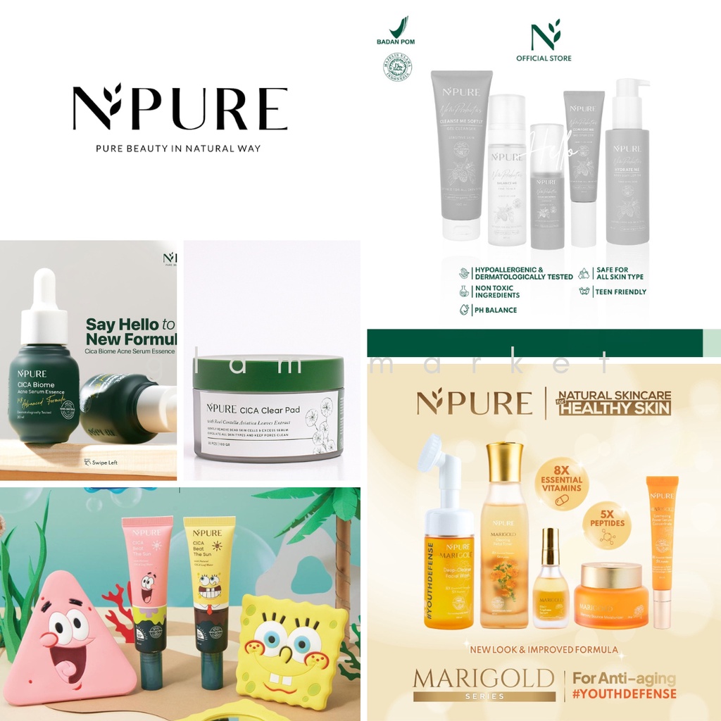 Jual NPURE N'PURE All Varian - Cica Toner - Cica Serum - Sunscreen ...