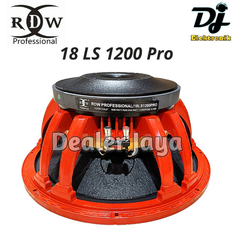 Jual Speaker Komponen RDW 18 LS 1200 PRO / 18 LS1200 PRO / 18 LS1200PRO - 18 inch | Shopee Indonesia