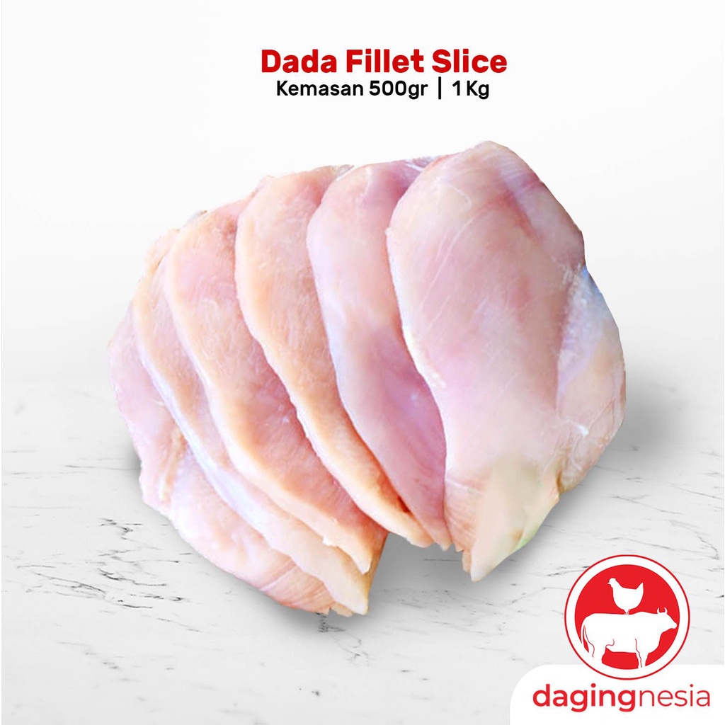Jual Dada Ayam Slice / Sliced Chicken Breast Premium Quality | Shopee ...