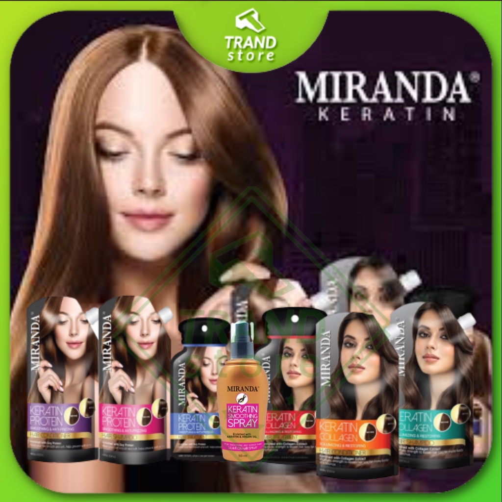 Jual Miranda Keratin Collagen / Protein / Smoothing Spray Shampoo ...
