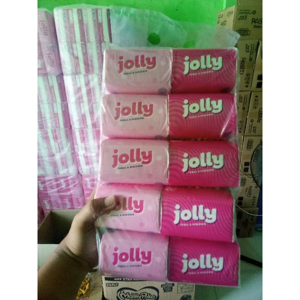 Jual (isi 10) tisu Jolly pop up tissue kuliner serap minyak isi up to ...