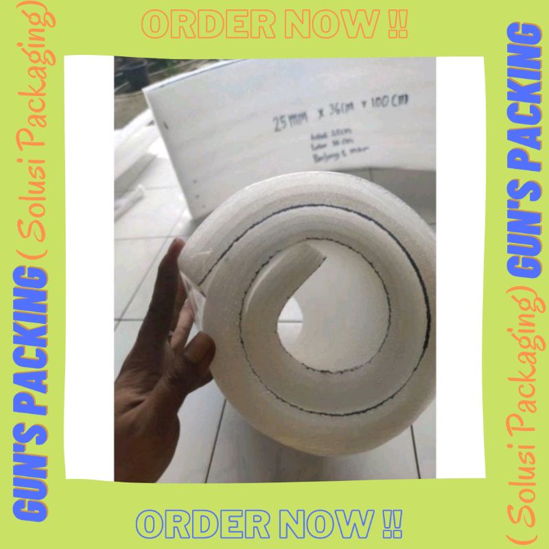 Jual Busa elastis foam gabus dekorasi bunga busa packing 25MM x 35CM x ...