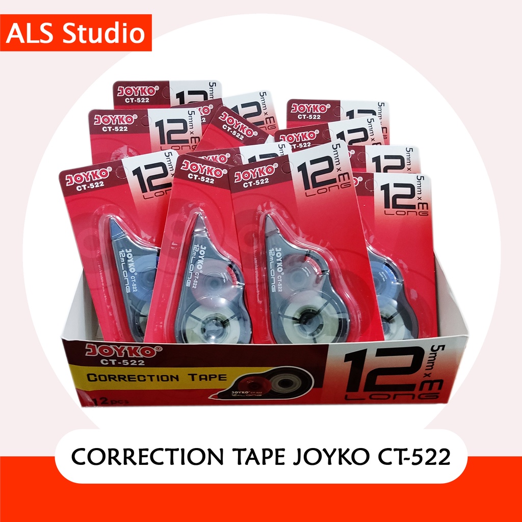 Jual Tipe X Joyko Roll CT 522 Correction Tape Joyko | Shopee Indonesia