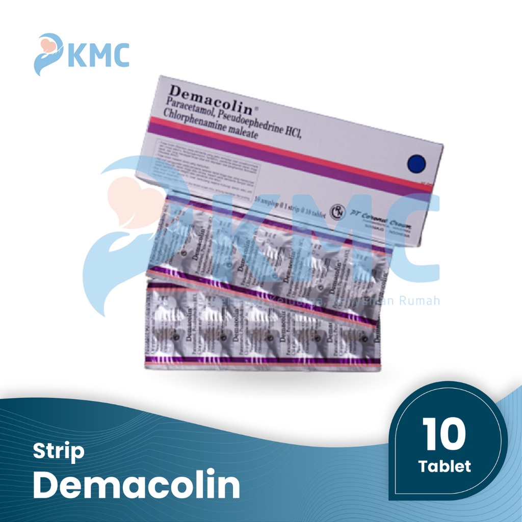 Jual Demacolin strip 10 tablet | Demam dan Pereda Flu | Shopee Indonesia