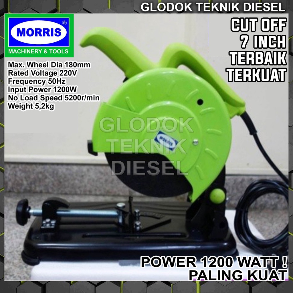 Jual Mesin Cutting Wheel Cut Off Machine 7" Inch 180 mm POTONG BESI ...