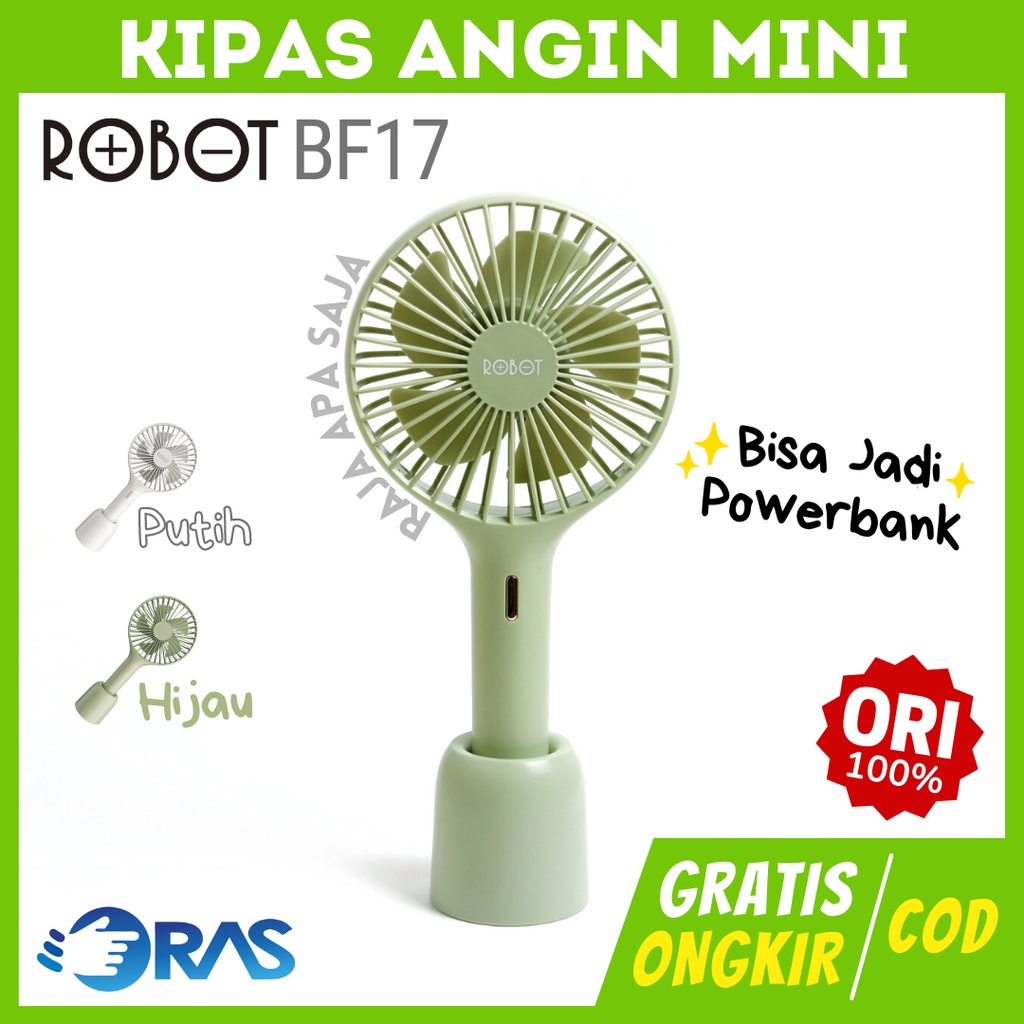 Jual Kipas Angin Mini Kecil Portabel 2 in 1 Bisa Jadi Powerbank Mini ...
