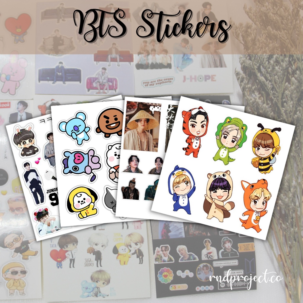 Jual Sticker BTS BT21 Stiker Sticker Aesthetic Sticker Custom Setiker ...