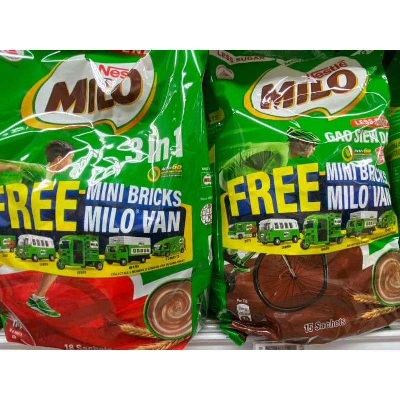 Jual milo sachet 3in1 / gao siew dai free milo van SG | Shopee Indonesia