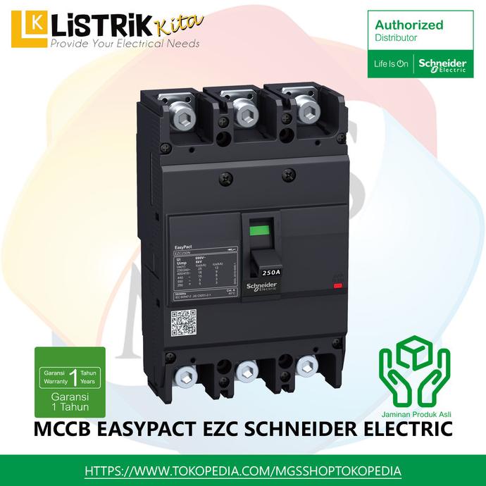 Jual MCCB 3P 160A EZC250F 18kA SCHNEIDER ELECTRIC - EZC250F3160 ready ...