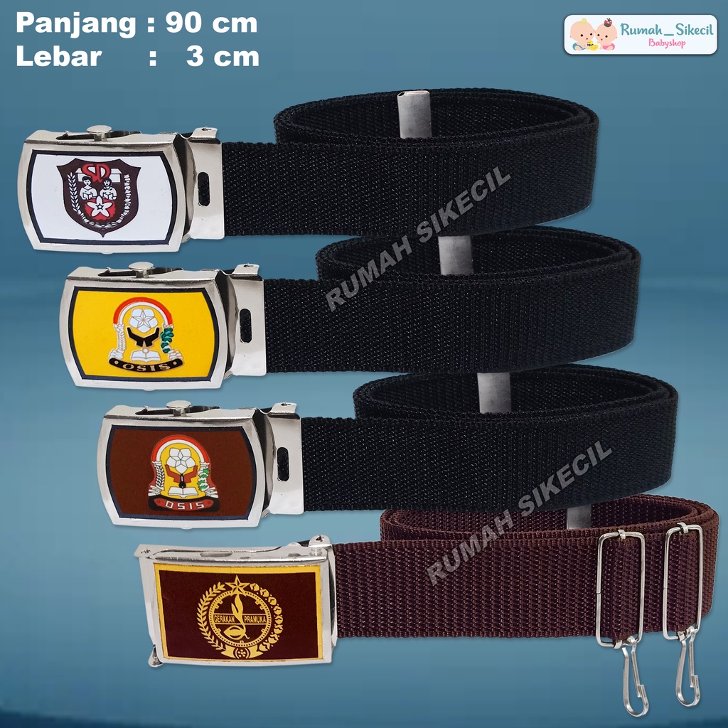Jual Gesper Ikat Pinggang Sabuk Logo OSIS SD SMP SMA SMK Pramuka Laki ...